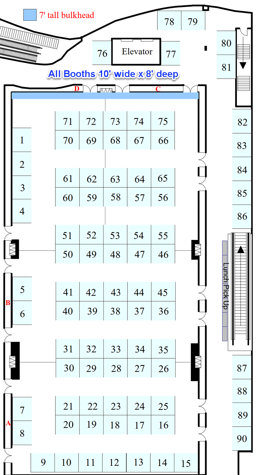 ACWWA - Tradeshow Map
